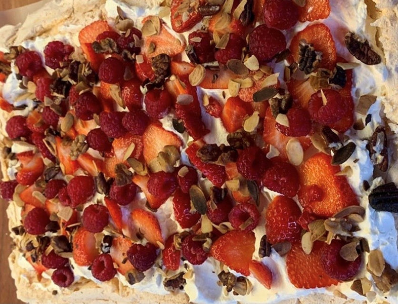 Berry Roulade with Smoked Pecans and Almonds.– Frank Hederman